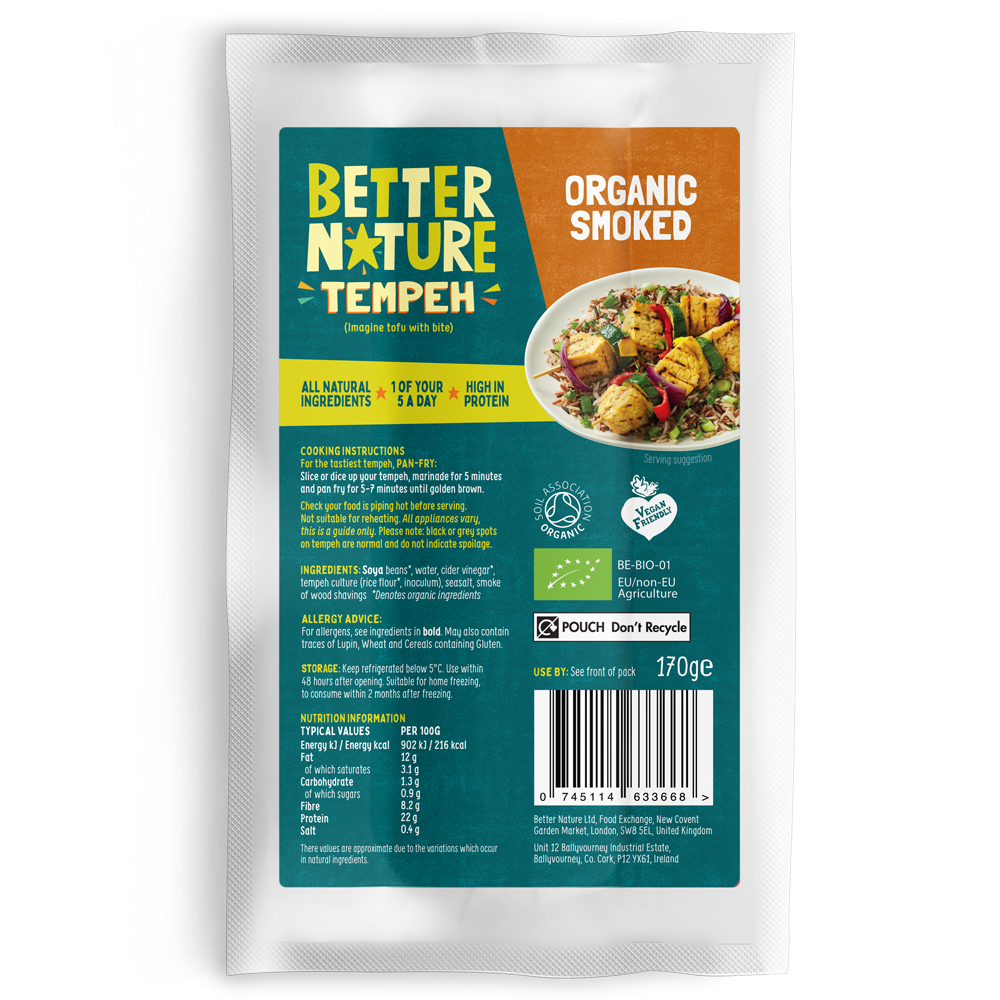 Better Nature Organic Smoked Tempeh